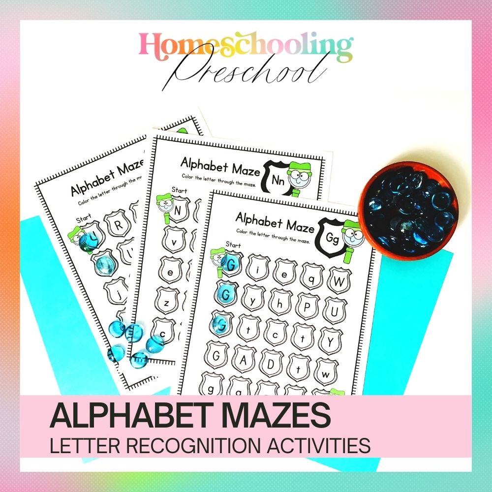 Alphabet Mazes (Uppercase & Lowercase) – The Sweet Dahlia