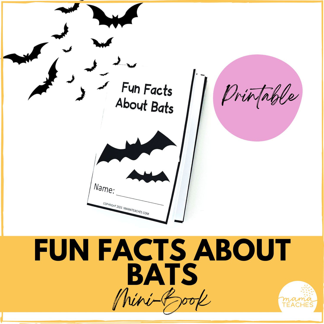 Fun Facts About Bats Mini-Book – The Sweet Dahlia